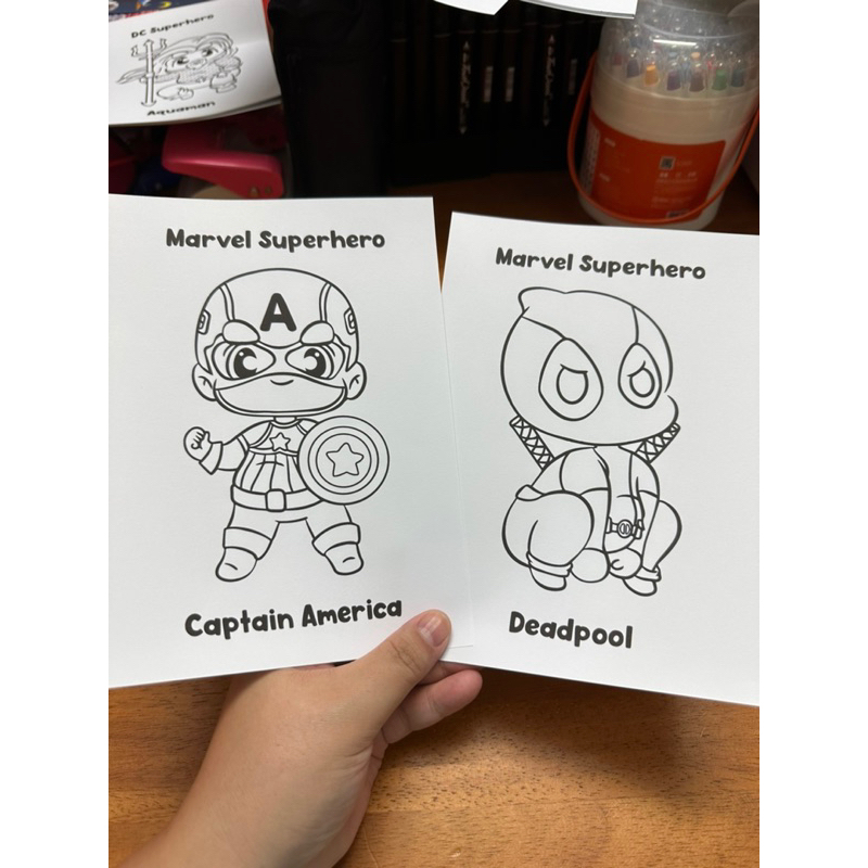 Kertas Mewarna Marvel Superhero Coloring Pages | Shopee Malaysia