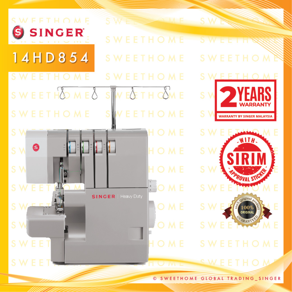 Singer 14HD854 Overlock Sewing Machine ( Heavy Duty ) | Shopee Malaysia