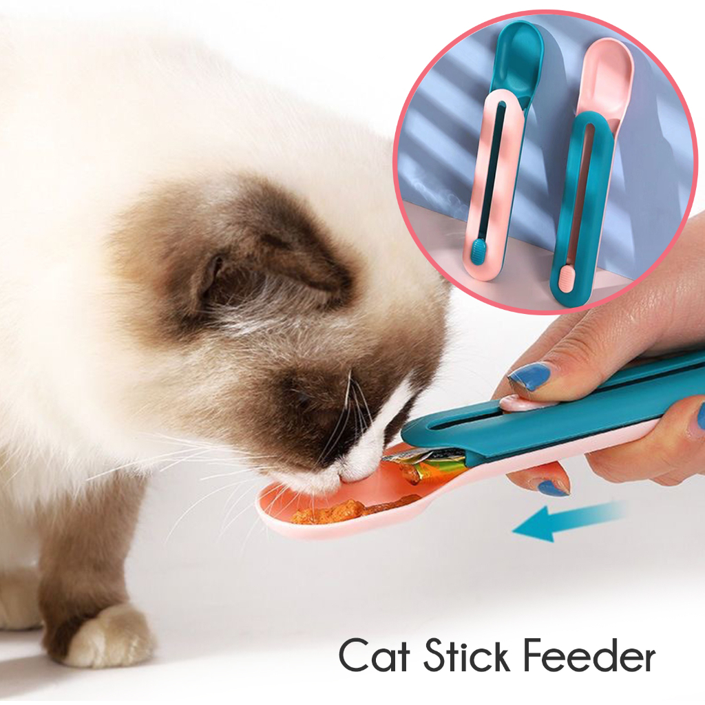 Cat Stick Feeder Feeding Spoon for Cat Treat Snack Food Stick Easy ...