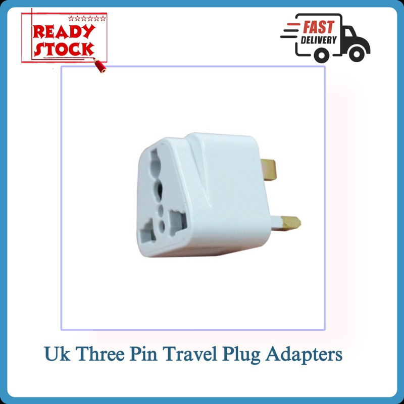 3 Pin Conversion Plug Universal Adapter British Socket Adapter Plug 1 ...