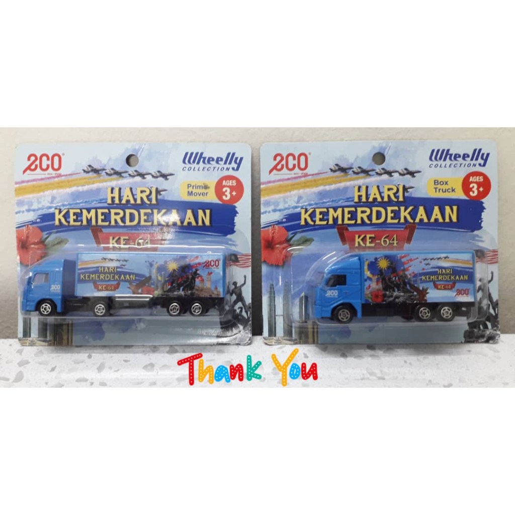 Set 2 Lori Wheelly Lorry Eco Truck 64th Merdeka 2021 (1 Prime Mover & 1 ...
