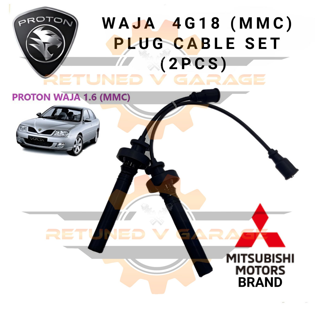 PROTON WAJA 1.6 4G18 Mitsubishi Genuine Ignition Coil Plug Cable Set ...