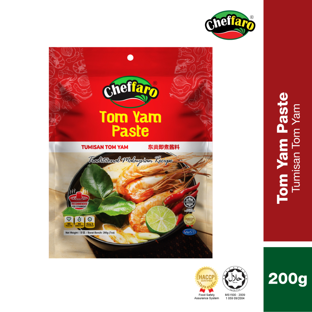 Cheffaro Instant Tom Yam Cooking Paste (200g) | Shopee Malaysia