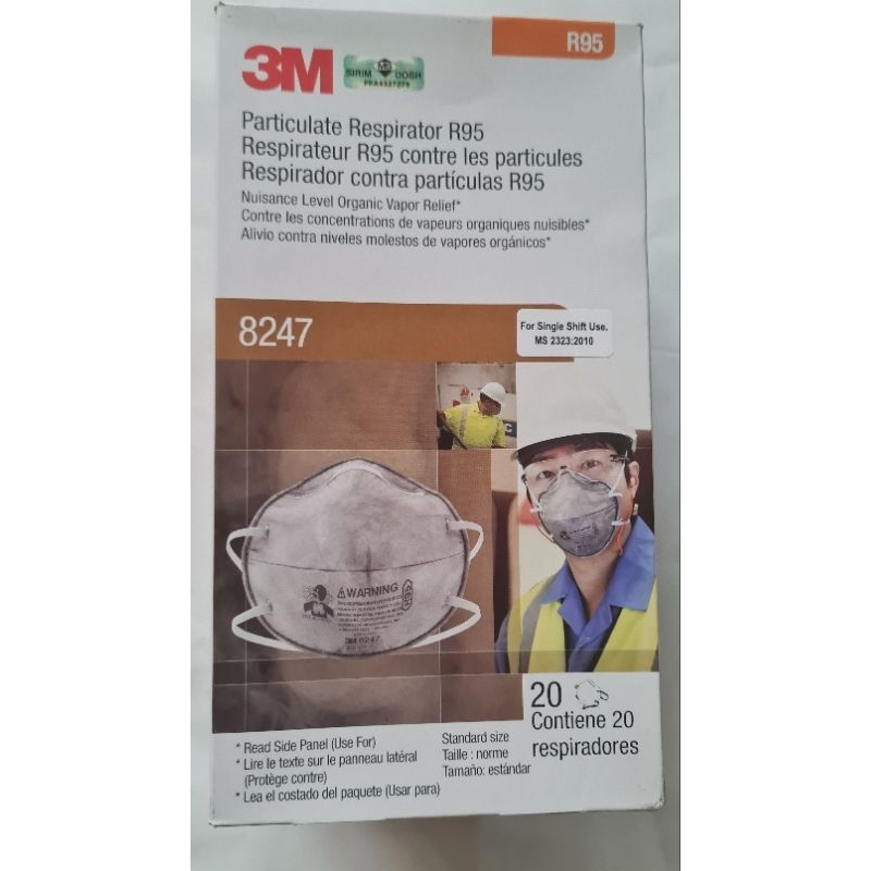 3M R95 Particulate Respirator 8247 ( one box ) | Shopee Malaysia