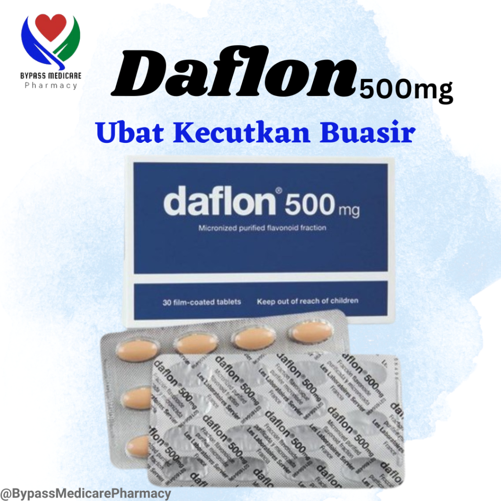 Daflon 500mg (Micronized Purified Flavonoid Fraction ) [ Ubat Buasir ...