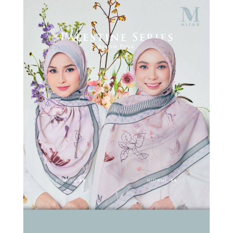 💥 HOT & VIRAL MINAZ HIJAB FREEDOM SERIES BIDANG 55" : PALESTINE BLUSH ...