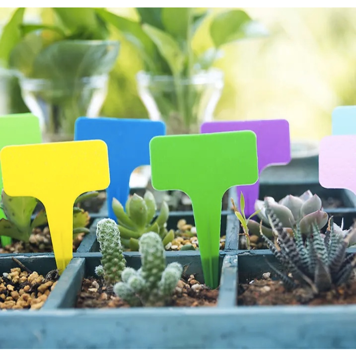 (1pc) T-Type Plant Tag | Waterproof Plastic Nursery Garden Label Plant ...
