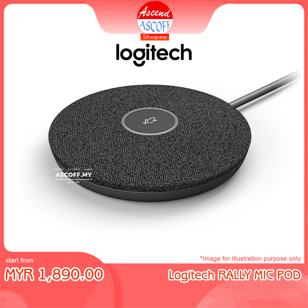[ASCOFF] LOGITECH RALLY MIC POD | VIDEO CONFERENCING | ONLINE MEETING ...