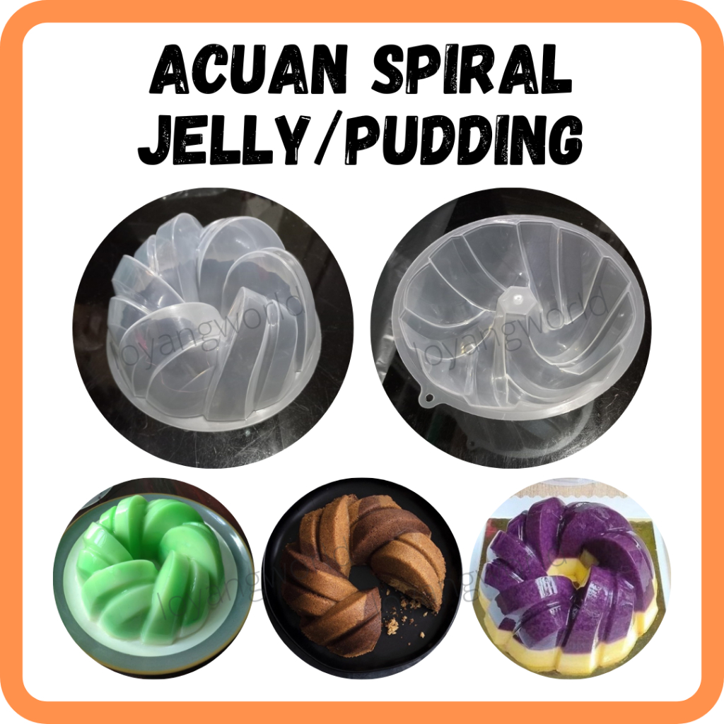 Acuan Plastik Tebal / Acuan Agar-Agar Puding / Acuan Kek Kukus / Acuan ...
