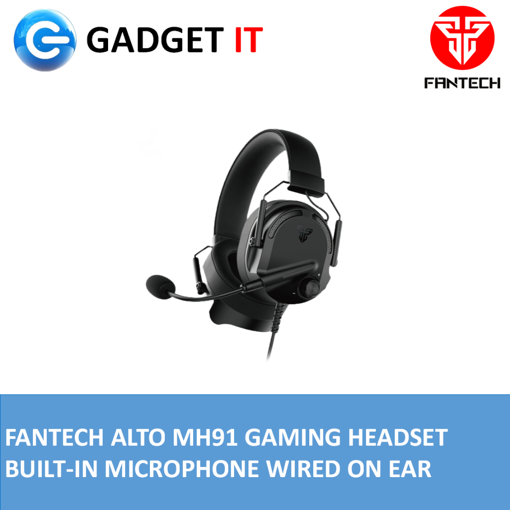 FANTECH ALTO MH91 GAMING HEADSET BUILT-IN MICROPHONE WIRED ON EAR ...
