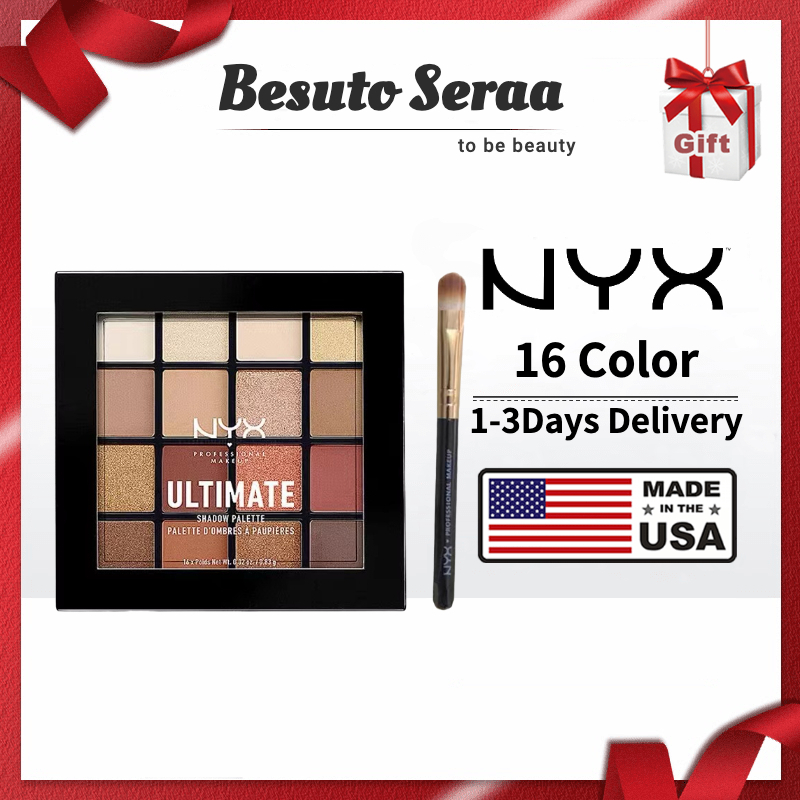 【100% Authentic】NYX Ultimate 16 Colors Eye Shadow Palette - 03 Warm ...