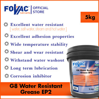FOVAC G8 Water Resistant Grease EP2/ Wet-duty Grease/ Marine Grease ...