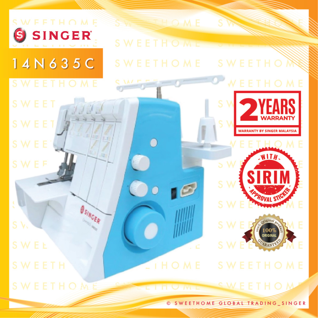SINGER Sewing Machine 14N635C PROFESSIONAL DEDICATED COVERSTITCH ...