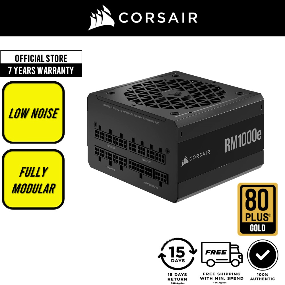 CORSAIR RMe Series RM1000e / RM850e / RM750e Fully Modular Low Noise 80 ...
