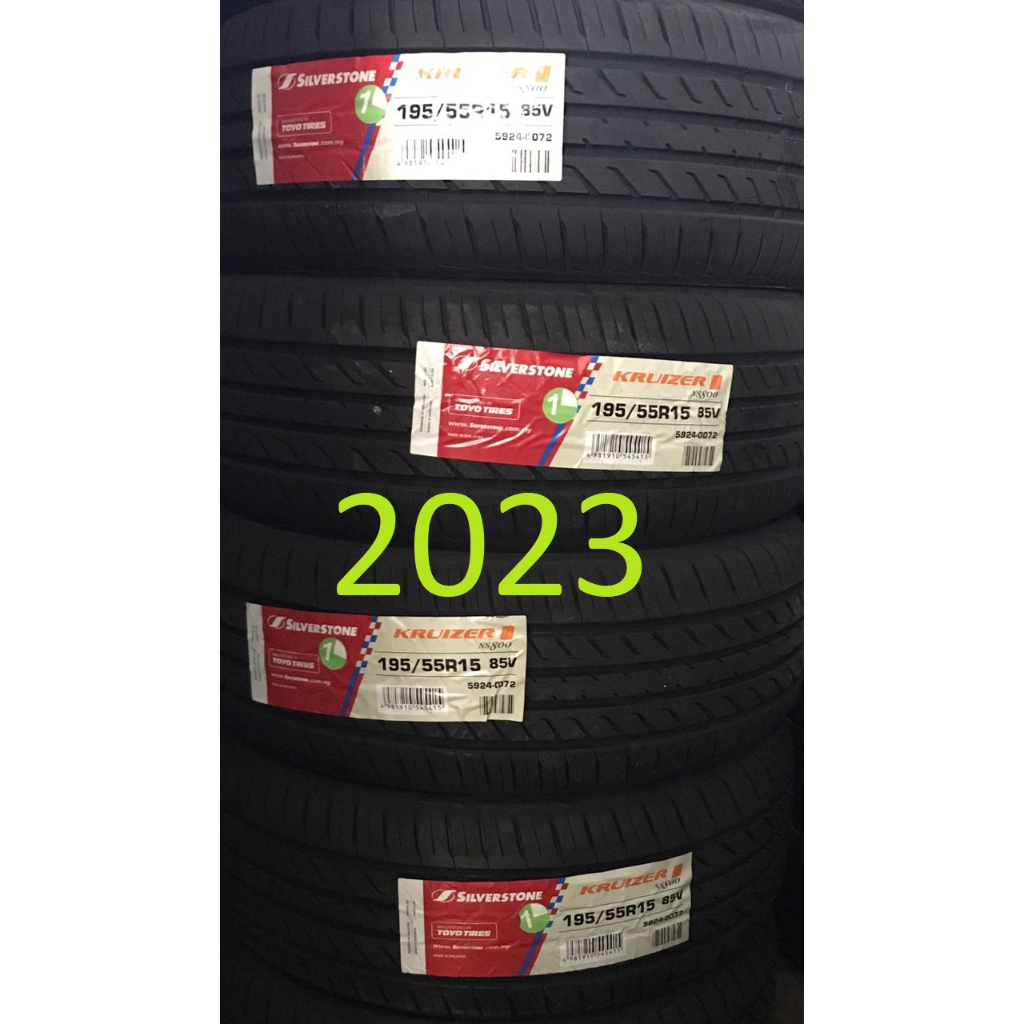 195/55R15 195 55 15 SILVERSTONE Car Tyre Tire Kereta Tayar Wheel Rim 15 ...