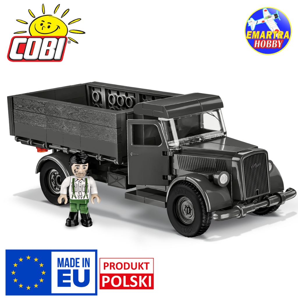 COBI Opel Blitz Truck 1/35 Scale Model 242 Bricks Made In Europe Poland ...