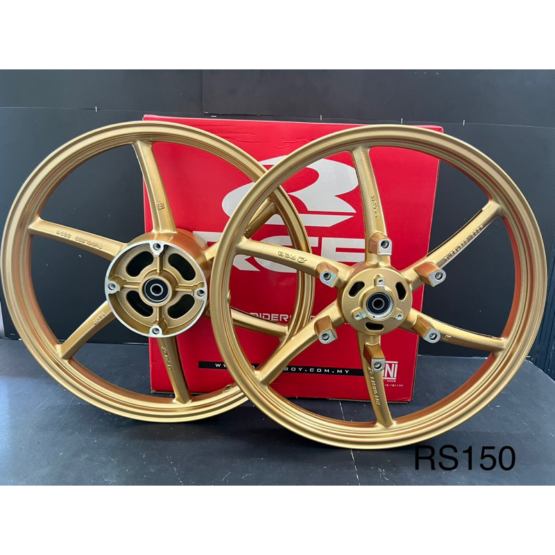 RCB SPORT RIM SP522 1.6x1.6 RS150 GOLD/BLACK | Shopee Malaysia