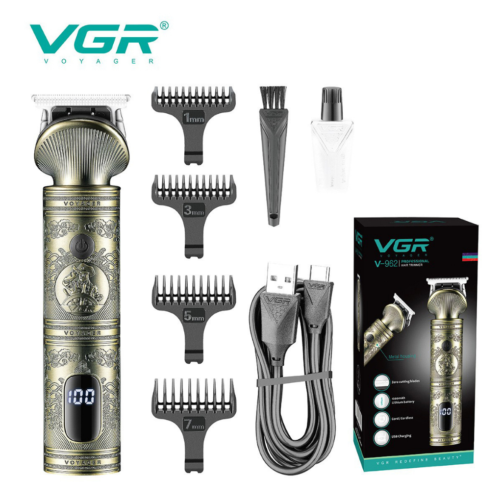 Original VGR V-962 Zero Adjustable Professional Rechargeable Hair Trimmer Japan Design Hair ...