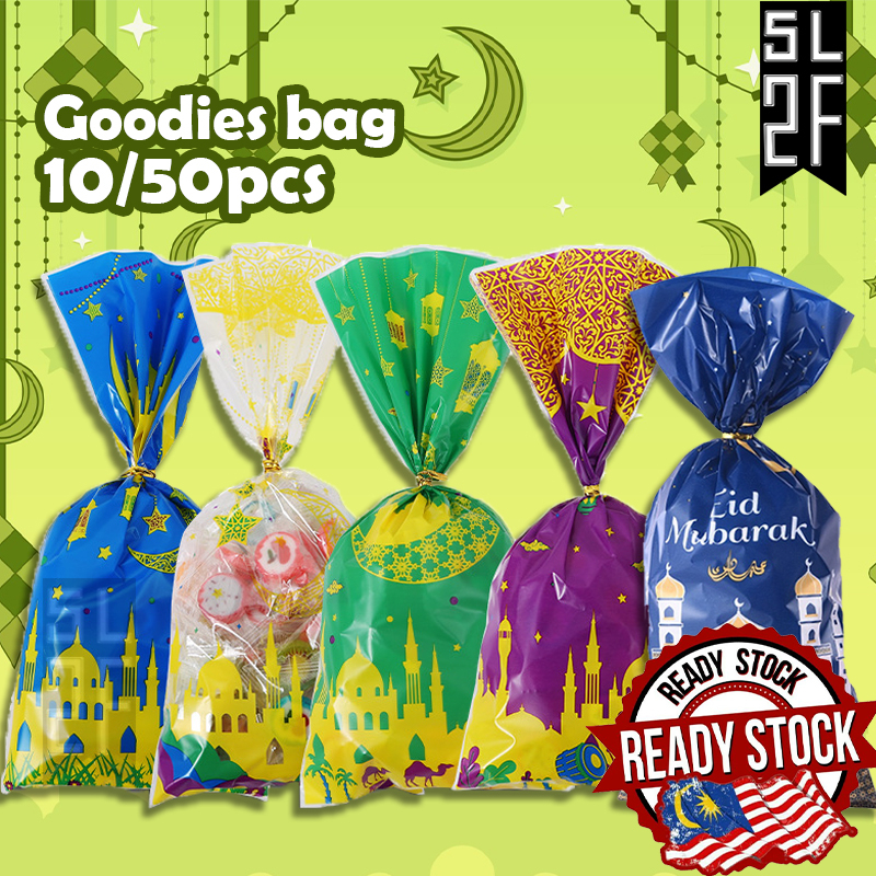 [Msia] Hari Raya Goodies Bag 10/50pcs Kurma Biskut Cookies Hadiah Candy ...