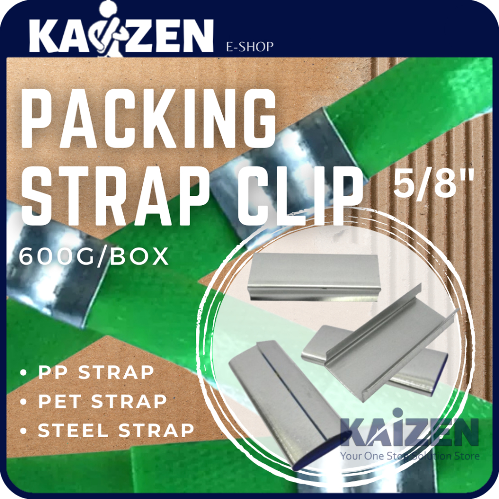 5/8" PP Belt / PVC / Steel Packing Strapping Metal Clip (0.6kg+/- Box ...