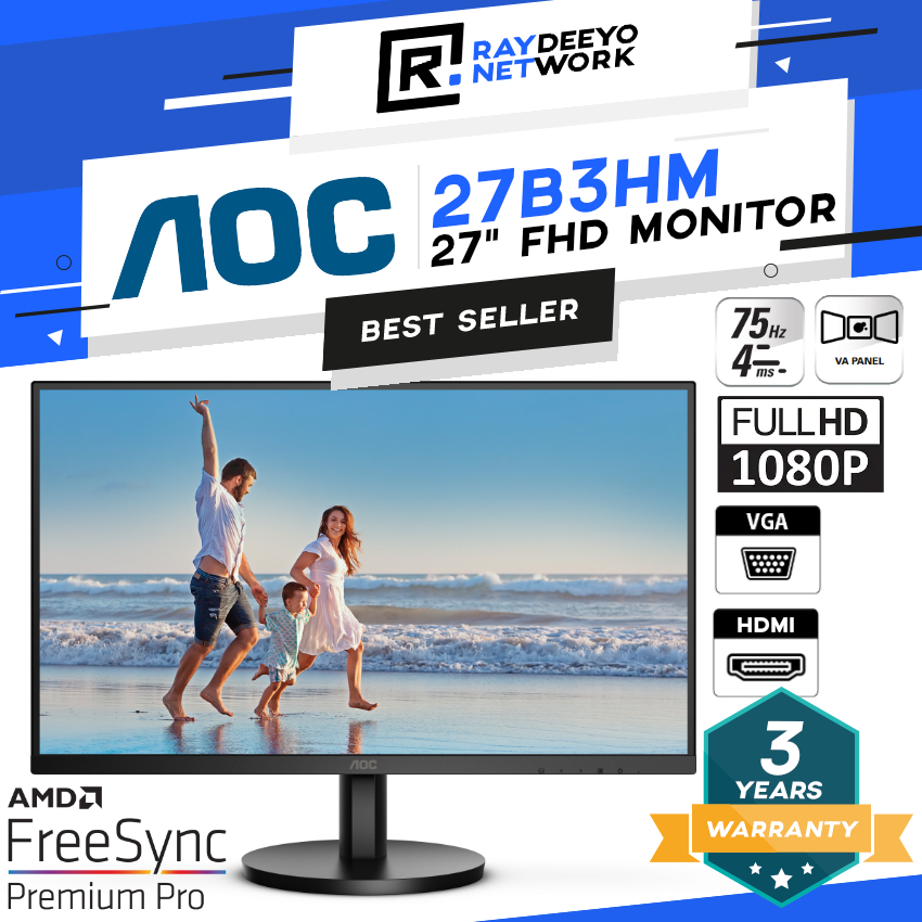 AOC 24B3HM / 27B3HM (1920 x 1080) 24" / 27" FHD Monitor [75hz/4ms ...