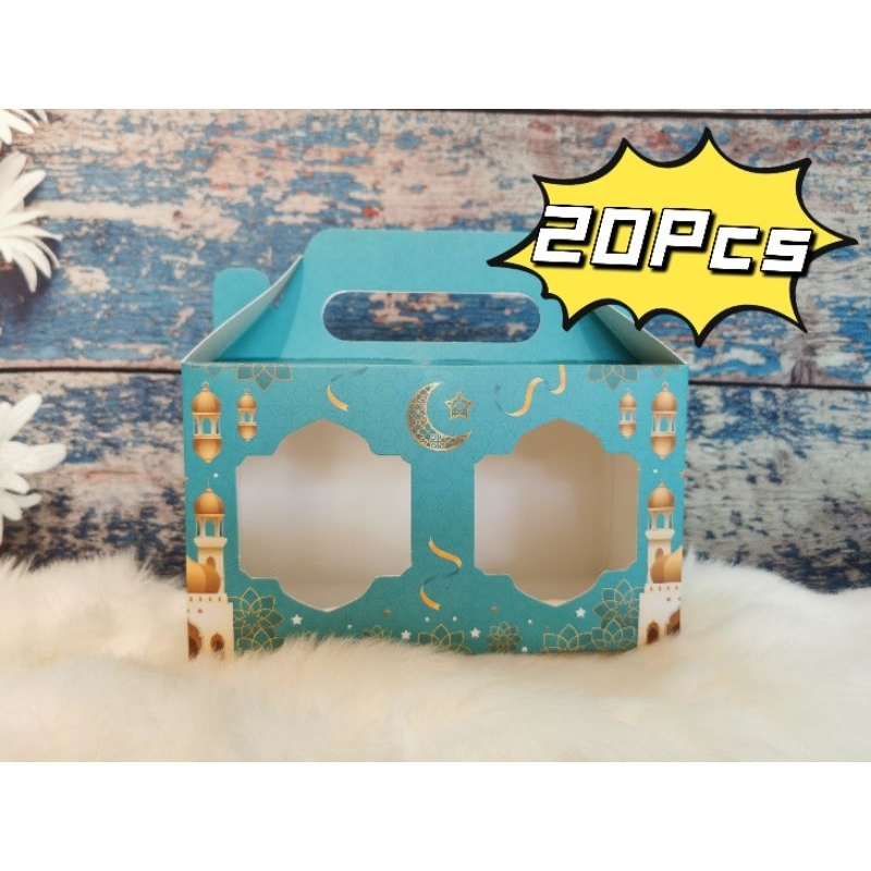 10/20Pcs Hari Raya Cookies Gift Box Kotak Kuih Raya Aidilfitri | Shopee ...