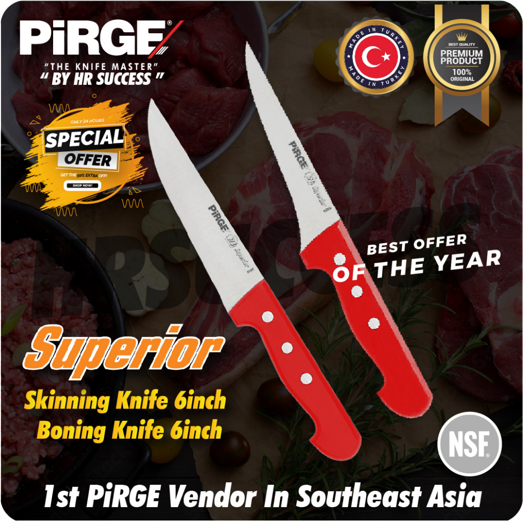 PiRGE SUPERIOR COMBO DOUBLE -Set Pisau -Pisau Lapah -Pisau Boning ...
