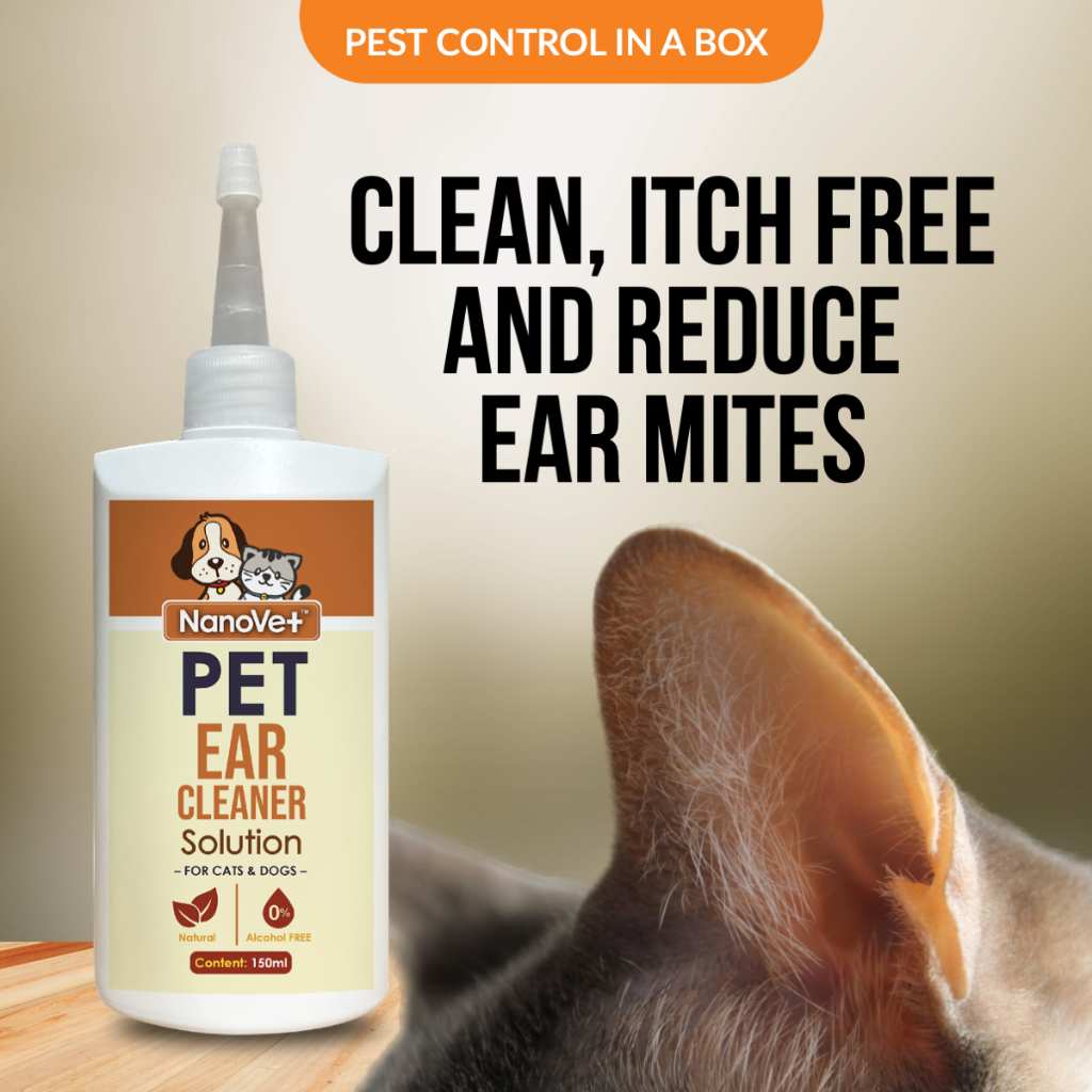 Nanovet Pet Ear Cleaner Solution for Cat and Dog - 150ml | Shopee Malaysia