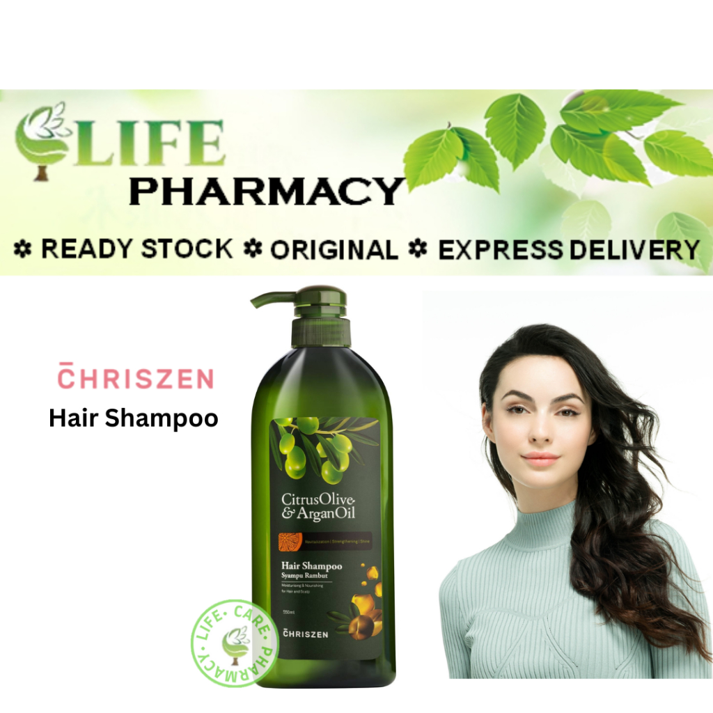 Chriszen Citrus Olive & Argan Oil Hair Shampoo (550ml) | Shopee Malaysia