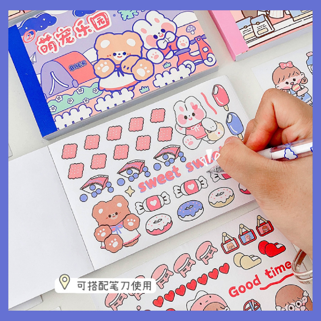 READY STOCK 2023 (50PCS) cartoon hand account stickers cute Present ...