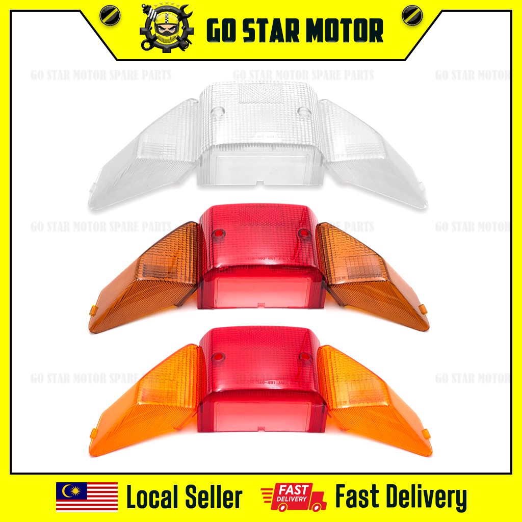 YAMAHA RXZ RXZ135 OLD MILI TAIL LAMP COVER SET KACA LAMPU BELAKANG ASSY ...