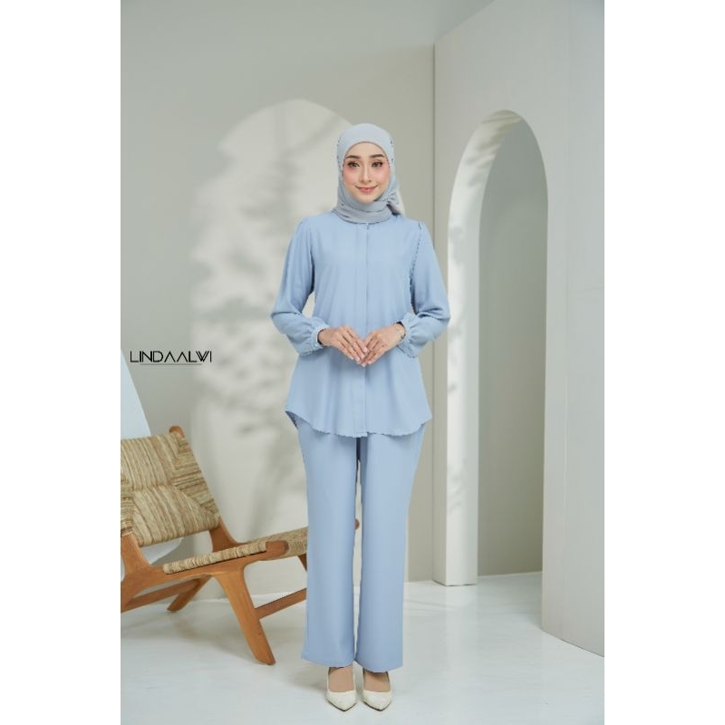 SUIT CASUAL, SUIT NATASHA BLOUSE WITH PANTS (READY STOCK) | Shopee Malaysia