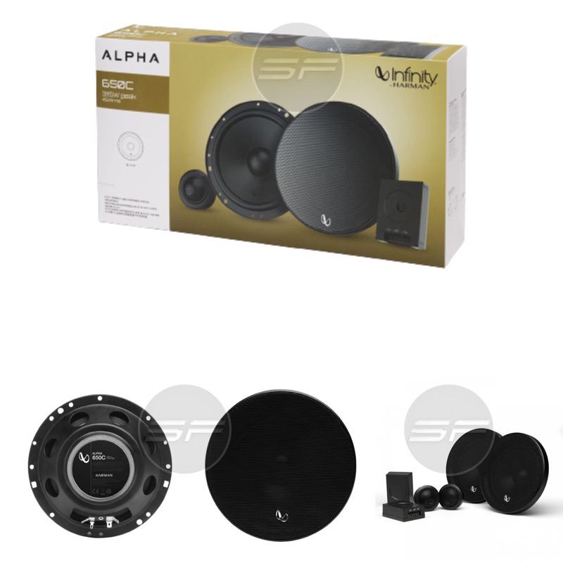 INFINITY ALPHA 650C 6”Inch 2-Way Component System Speaker 45W RMS 315 ...