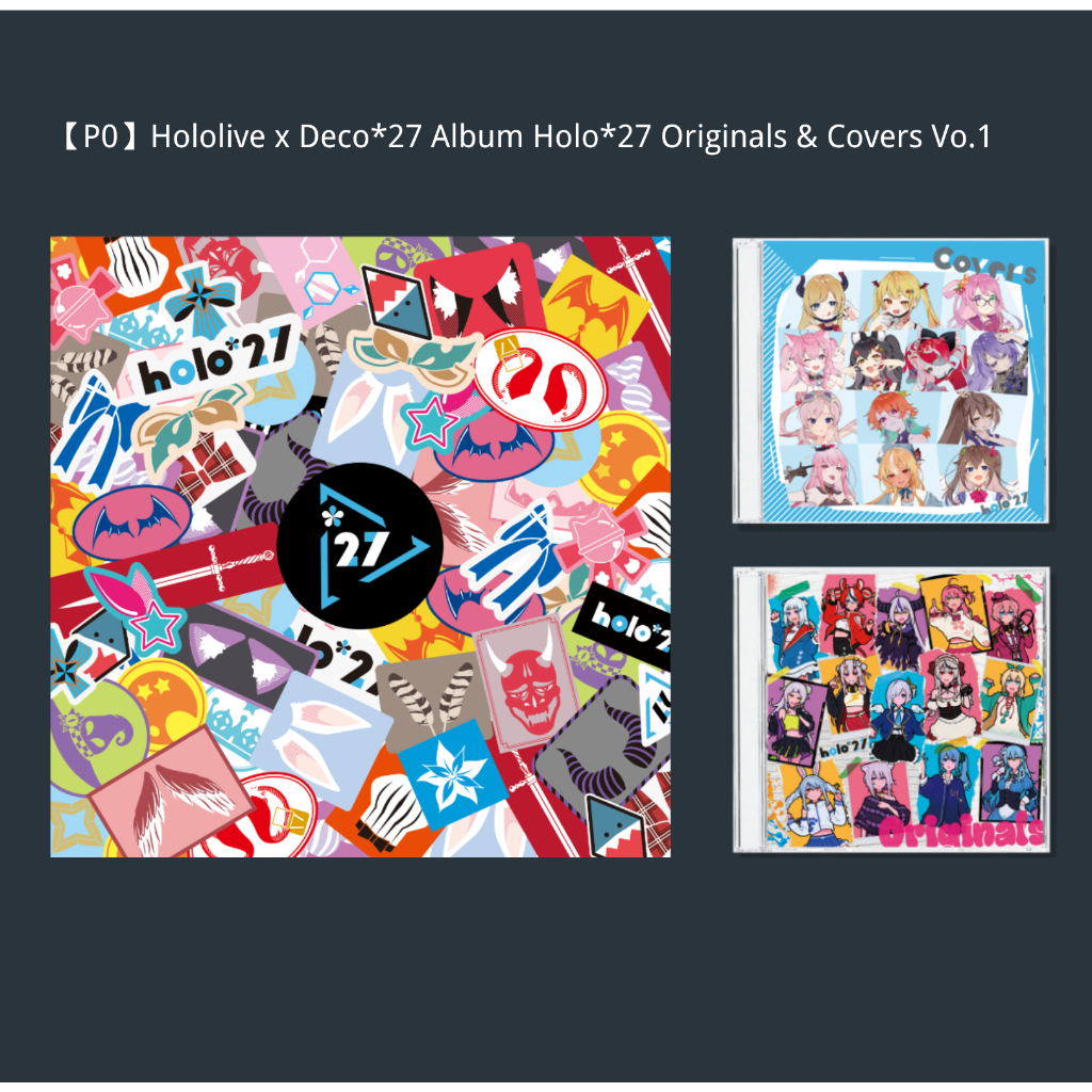 【P0】Hololive x Deco*27 Album Holo*27 Originals & Covers Vo.1 | Shopee ...