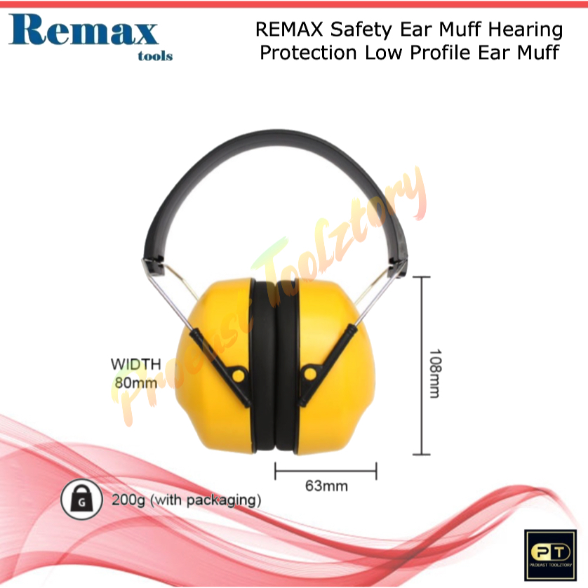 REMAX Safety Ear Muff Hearing Protection Low Profile Ear Muff VT ...