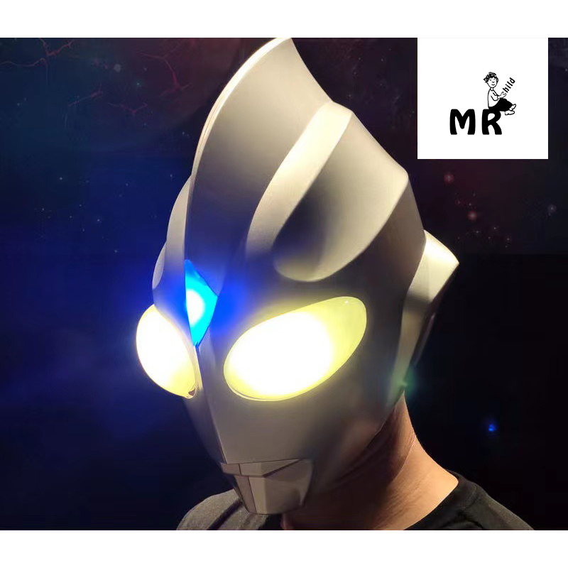 ultraman tiga mask topeng helmet light toys | Shopee Malaysia
