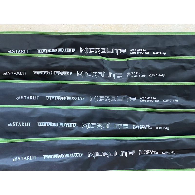 NEW STARLIT fishing rod STARLIT MICRO LITE MLS531UL MLC602UL UltraLight ...