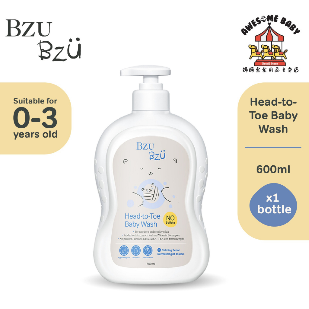 BZU BZU Head To Toe Wash 600ml Body Shampoo | Shopee Malaysia