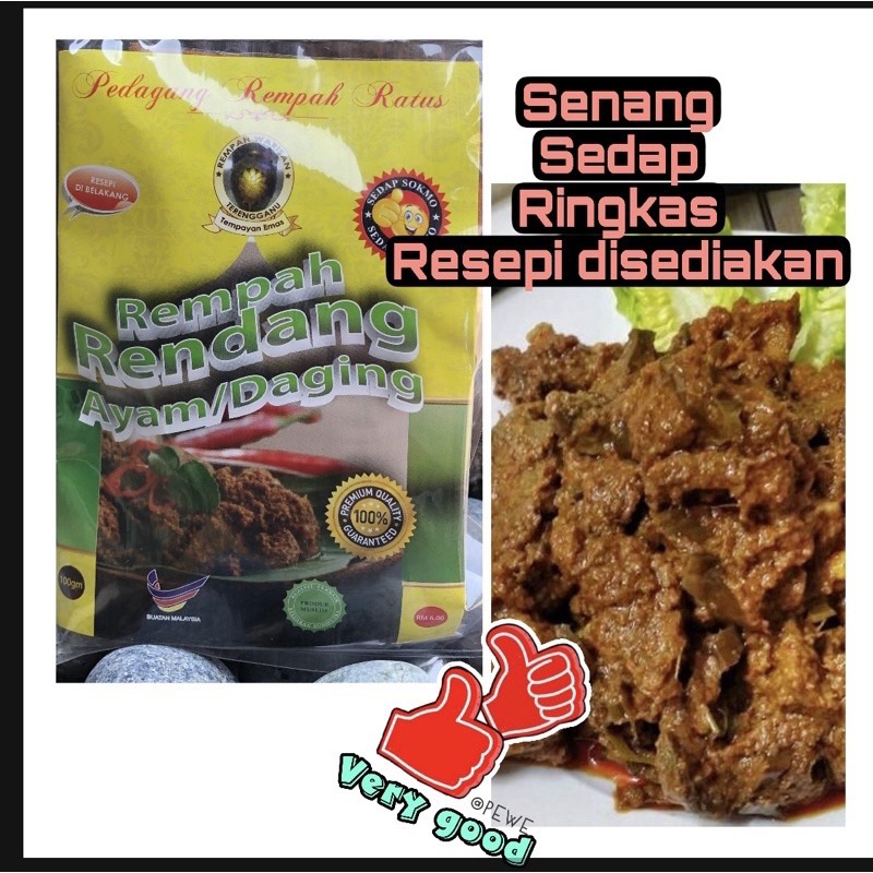 (500gm) Rempah Rendang Pokleh | Shopee Malaysia