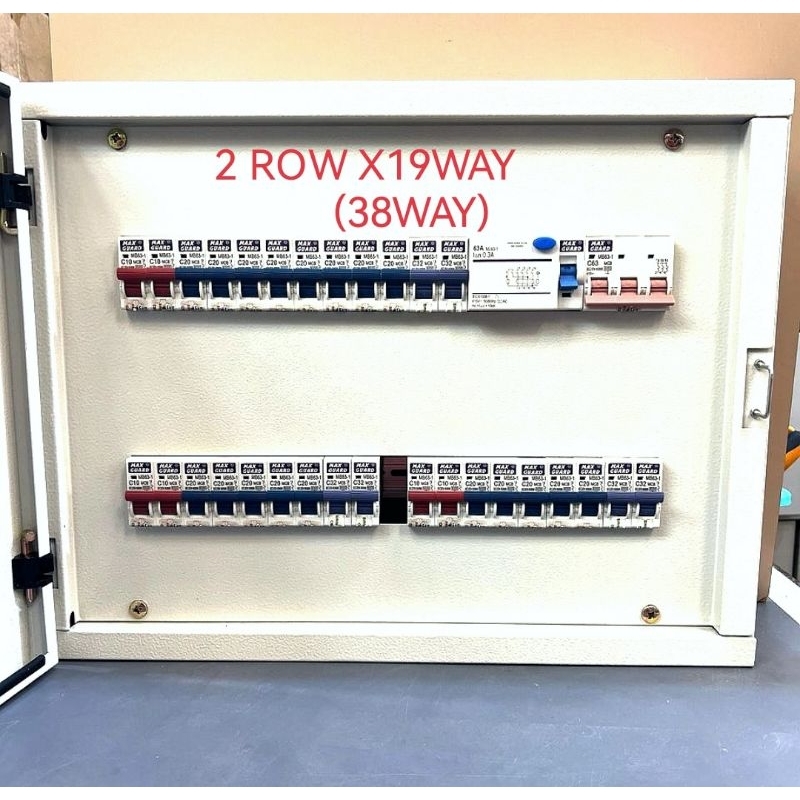 MAXGUARD FULL SET METAL CLAD THREE PHASE 40A/63A DB BOX 2 ROW/3ROW/4ROW ...