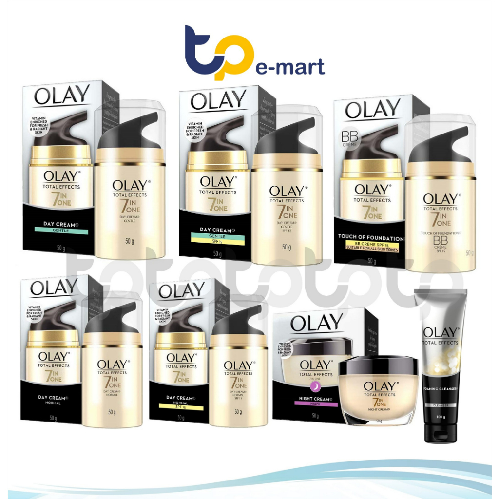 Olay Total Effects 7 In 1 Day Cream SPF15/Gentle SPF15 /BB Cream/Night Cream 50g/Anti Ageing ...