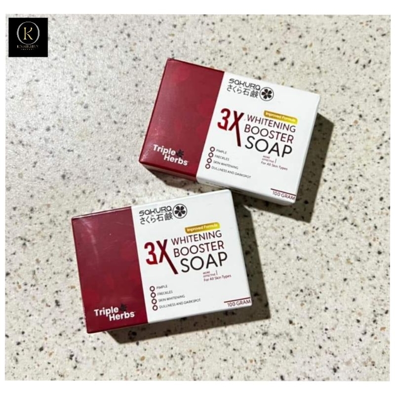 SAKURA WHITENING BOOSTER SOAP 3X WHITENING 🌸READYSTOCK🌸 SABUN | Shopee ...