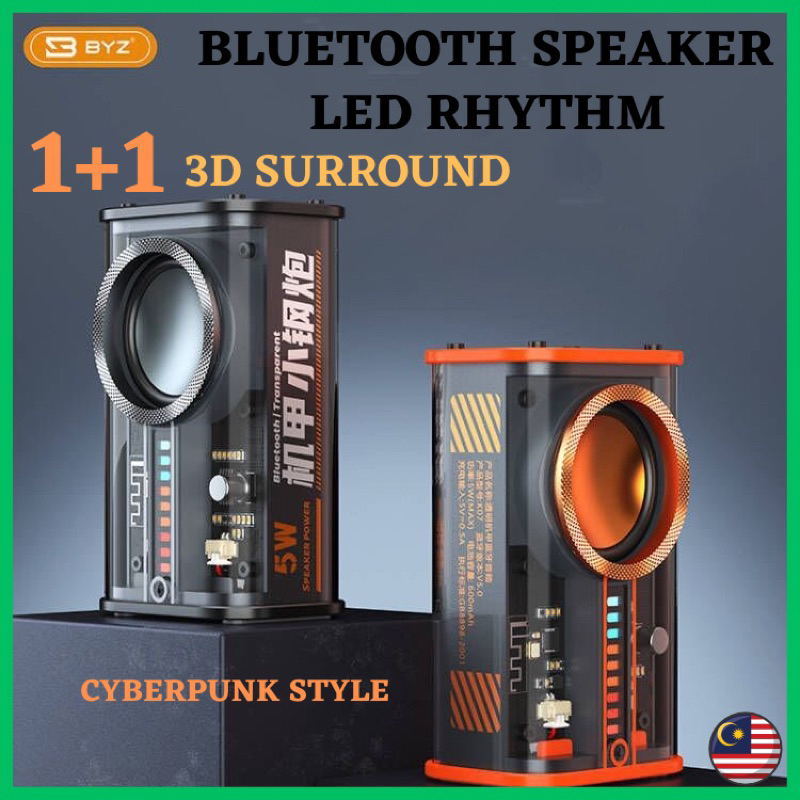 Bluetooth Speaker Transparent Mech Audio TWS Two-Machine ...