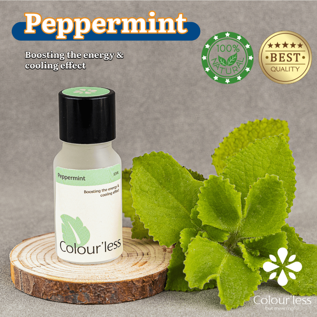 Colour'less 100% Pure Essential Oil (Peppermint) 10ml Natural Plant ...
