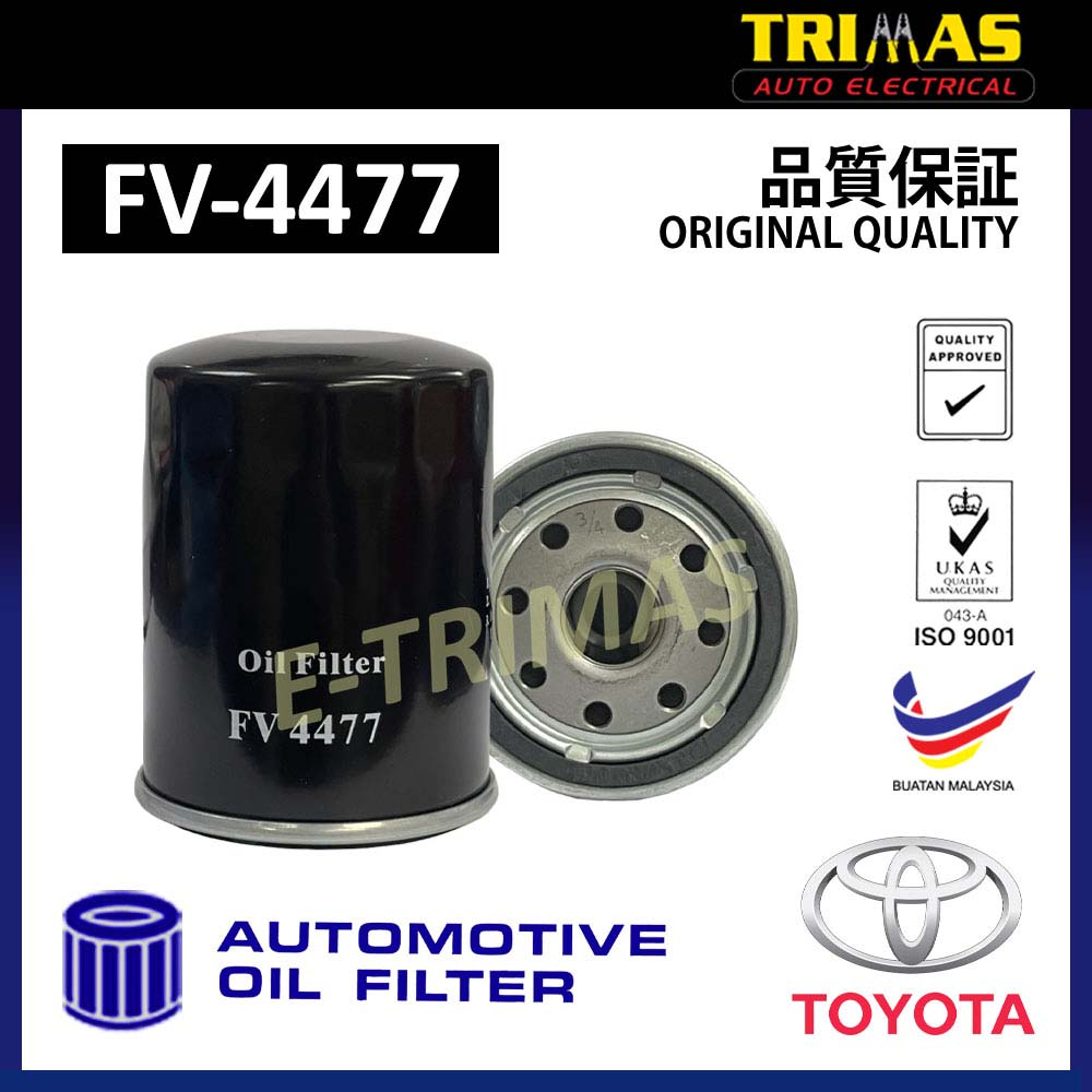 TRIMAS Oil Filter Toyota Vios Altis Camry Estima Alphard RAV4 Penapis ...