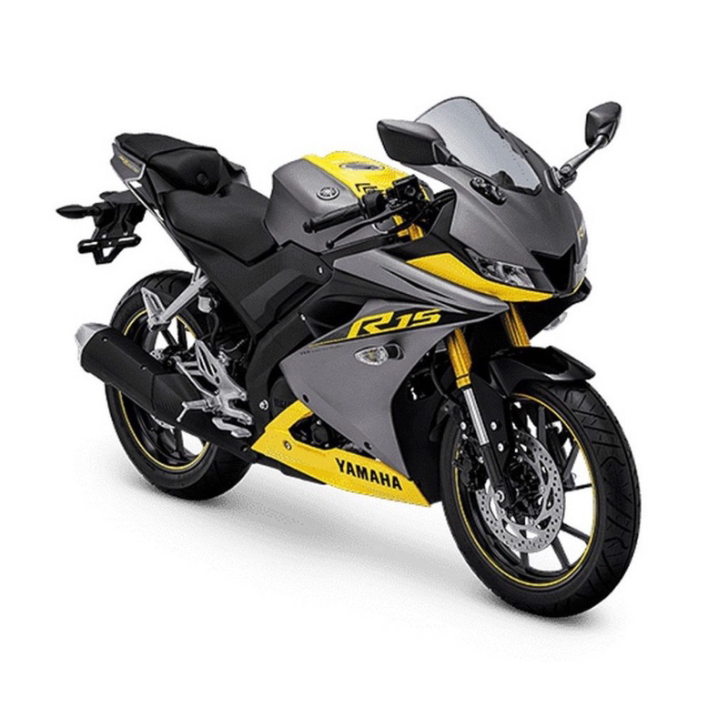 YAMAHA R15 V3 COVER SET BODY-SET Monster YELLOW MATT BLACK (100 ...