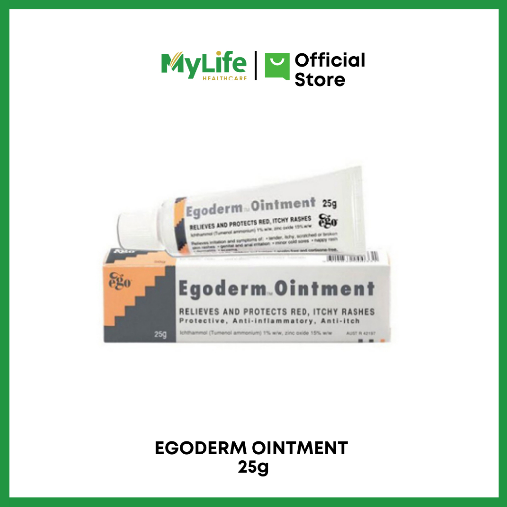 EGODERM OINTMENT SOOTHES TENDER, INFLAMED AND ITCHY SKIN (25G) | Shopee ...