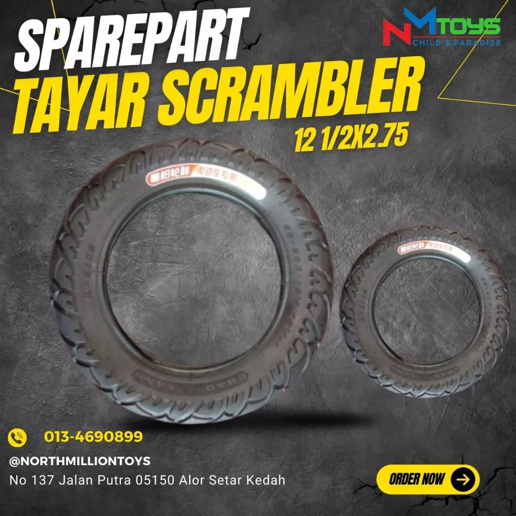Tayar Scrambler Kecil (Luar) | Shopee Malaysia