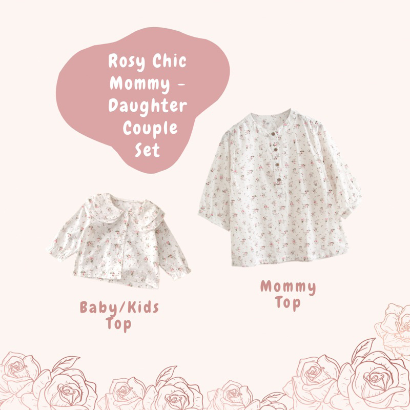 Rosy Chic Mommy Baby Girl Matching Set | Shopee Malaysia