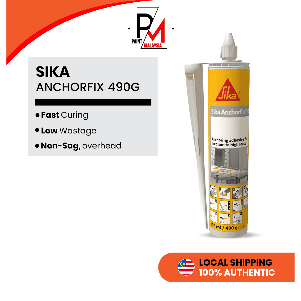 SIKA AnchorFix Universal Anchoring Adhesive 490G Styrenated Polyester ...